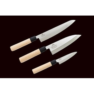 Ginsu Katana Origins 3 Knife Set: Gyuto Knife | Deba Knife | Petty ...