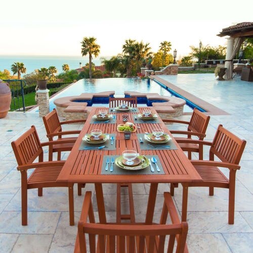 Vifah V232SET5 Malibu Eucalyptus Dining Set Including Chairs and Dining Table Bed Bath Beyond 21327066