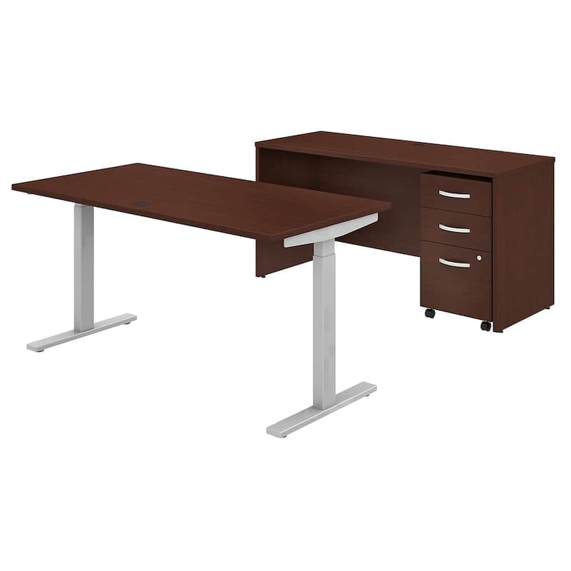 Studio C 3-piece Adjustable Desk and File Cabinet Set - Overstock ...