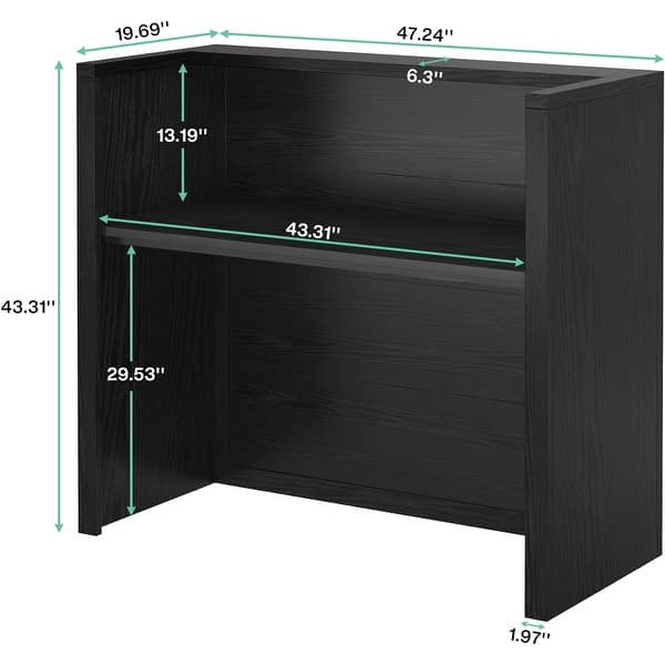 47 Inches Reception Front Desk with Counter - Bed Bath & Beyond - 39620679