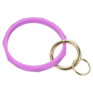 Key Ring Bracelet, Silicone Keychain Diamond Shaped Wrist Keyrings ...
