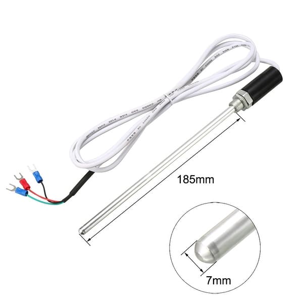 PT100 Thermocouple Temperature Sensors 7mmx185mm Probe with 2M/6.6Ft ...
