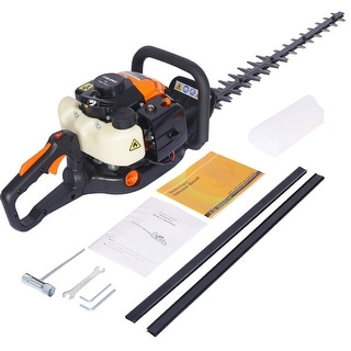 26cc 2 Cycle Gas Powered Hedge Trimmer , Double Sided Blade 24",Recoil ...