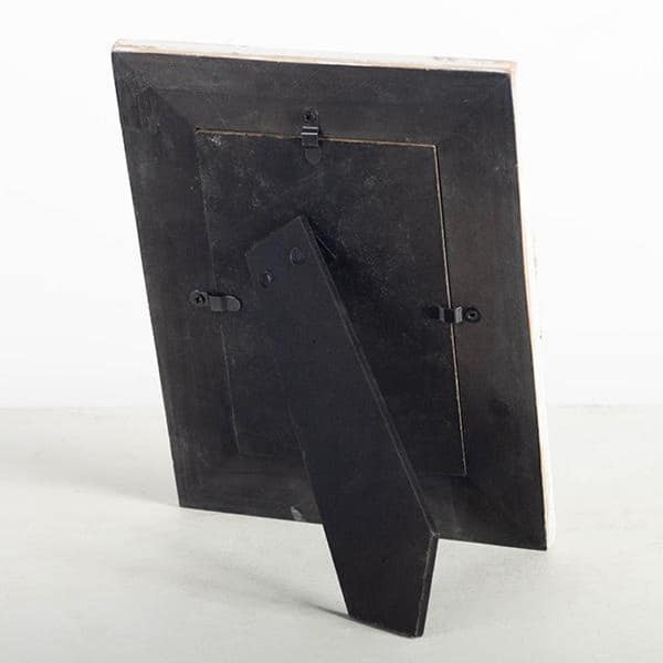 Nautical Theme Washed White With Rope And Metal Accents Photo Frame - Bed Bath & Beyond - 40305522