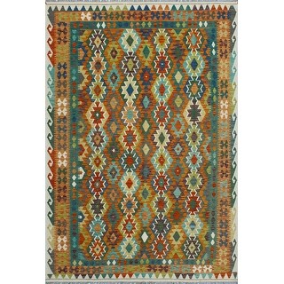 Flatweave Wanda Rust/Ivory Rug - 6'6" x 9'8" - Bed Bath & Beyond - 40842719