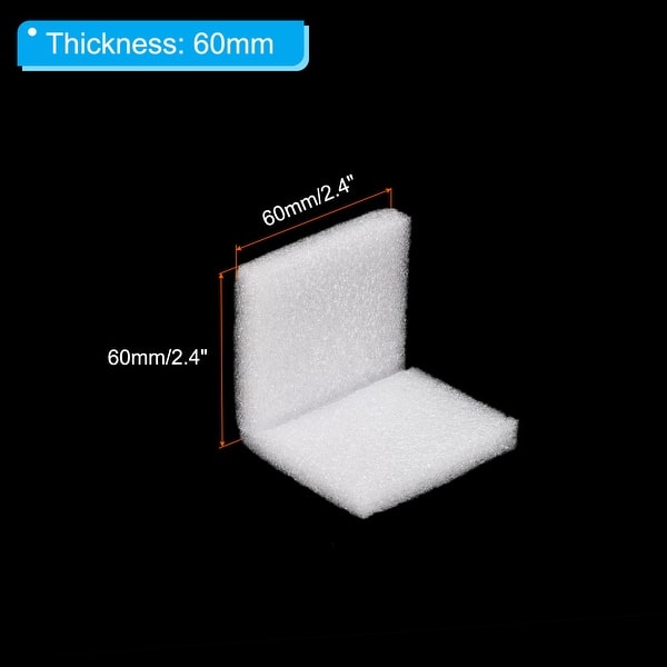 L-Shape Corner Protector 2.4x2.4x2.4 Inch Right Angle Guard Pack of 50 ...