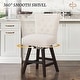 Modern 26.in Swivel Bar Stool Armless Counter Height Stool with Wooden ...