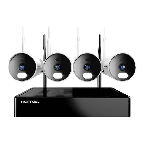 10 Channel 4K Wi-Fi NVR with 1TB Hard Drive and 4 Wi-Fi IP 1080p HD ...