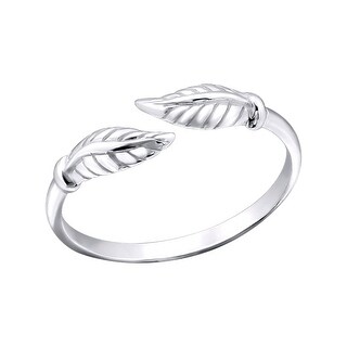 Sterling Silver Leaves Toe Ring - Bed Bath & Beyond - 41343035