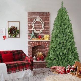 7FT PVC Green Memory Wire Christmas Tree with Quick Setup, Fluffy ...