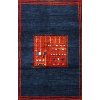 Ahgly Company Machine Washable Contemporary Deep-Sea Blue Area Rugs ...