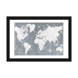iCanvas "Galvanized Map" by CAD Designs - Bed Bath & Beyond - 37463452