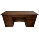 Talon Brands Executive Office Desk Solid Wood Oak - Bed Bath & Beyond ...