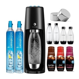 SodaStream Fizzi One Touch Sparkling Water Maker and Carbonator Bundle ...
