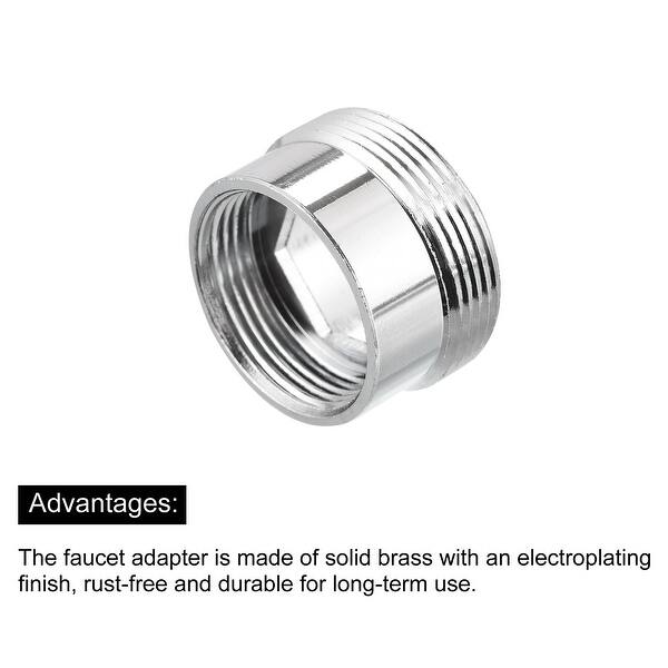 Faucet Adapter, 4pcs 24x5.5mm FeMale to 22x4.5mm Male Brass Tap ...
