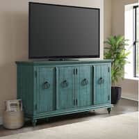 Central Park 65-inch Solid Wood 4-door TV Stand Console - 35 inches ...