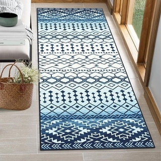 Boho Runner Rug 2x6 Ultra-Thin Kitchen Rugs - 2' x 3' - Bed Bath ...