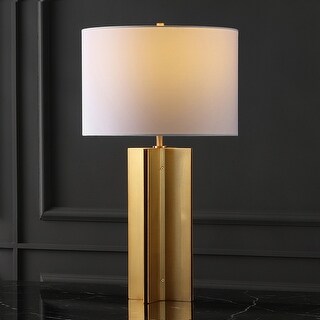 SAFAVIEH Couture Lighting 27-inch Rollins Square Metal Table Lamp - 15 ...