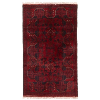 ECARPETGALLERY Hand-knotted Finest Khal Mohammadi Red Wool Rug - 2'5 x ...