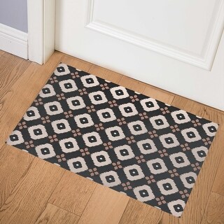 DIAMOND BLACK Indoor Door Mat By Kavka Designs - Bed Bath & Beyond ...