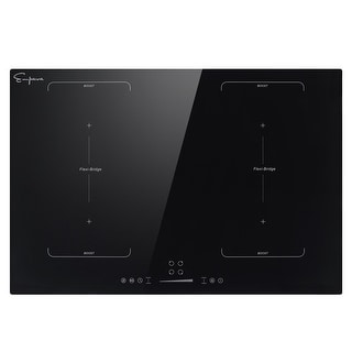 Built-In 30-in Electric Induction Modular Cooktop in Black with 4 ...