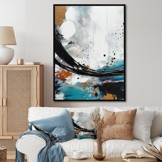 Designart "Exploring Boho Simplicity Iii" Abstract Framed Canvas Wall ...