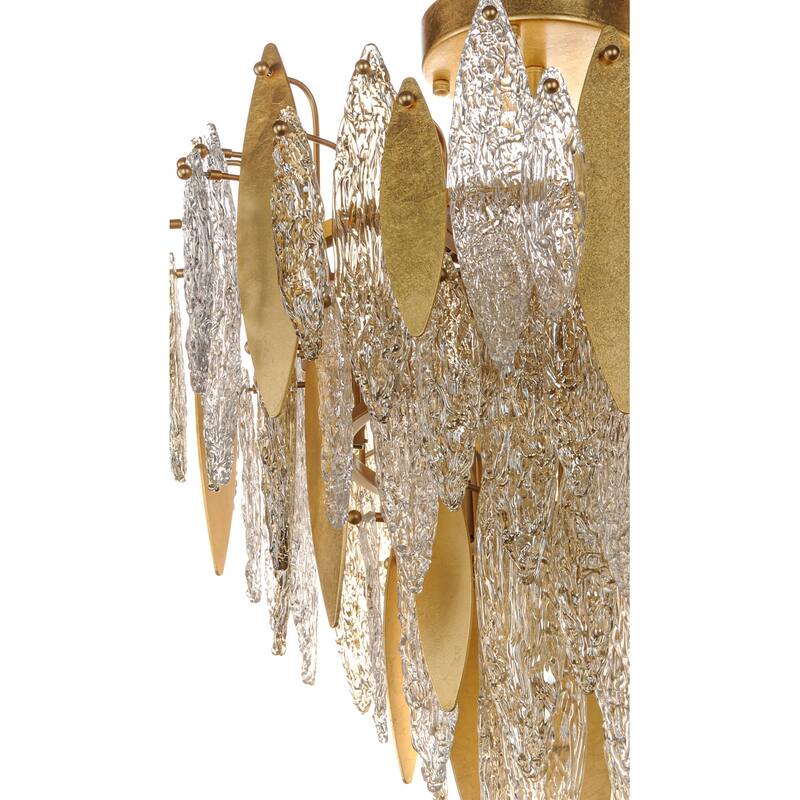Maxim Majestic 10 Light 24" Wide Semi-Flush Waterfall Ceiling Fixture ...