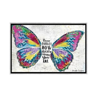 iCanvas "Never Forget" by Jennifer Lambein Framed - Bed Bath & Beyond ...