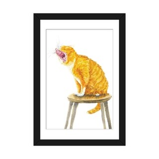 iCanvas "Yawning Orange Cat" by Alexey Dmitrievich Shmyrov - Bed Bath ...