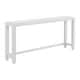 Cordero Wood and Glass Top 66-Inch Wide Sofa Console Table - Bed Bath ...