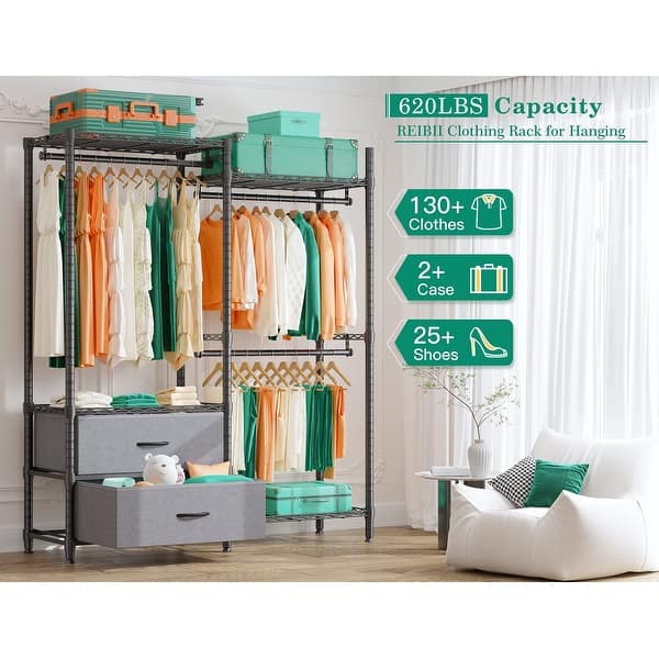 Clothes Racks for Hanging Clothes Rack Load 620LBS Clothing Racks for ...