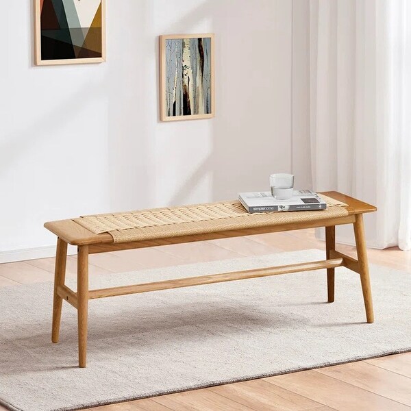 Solid oak bench store