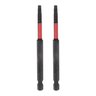 2pcs T20 Magnetic Security Impact Torx Screwdriver Bit 1/4" Hex Shank 4 ...