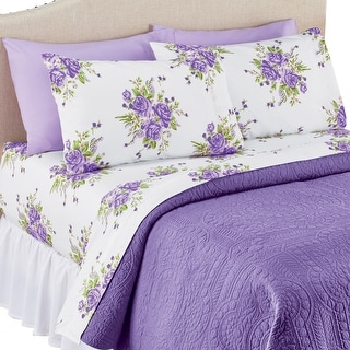 Lavender Floral 6pc Sheet Set - Bed Bath & Beyond - 37420331