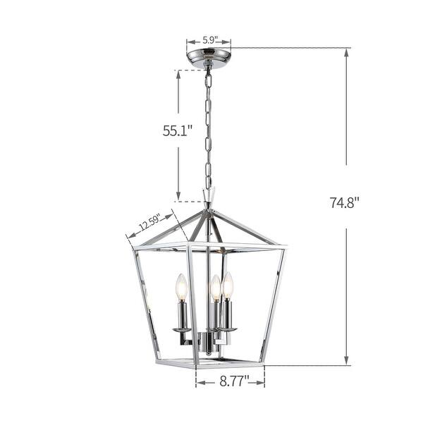 Candle Style Lantern Pendant Stairway or Kitchen Island Open Cage ...
