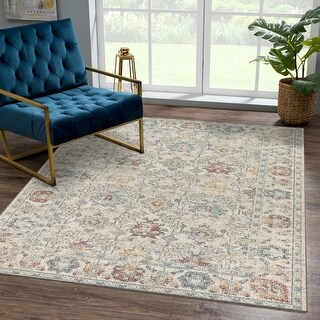 Luxe Weavers Floral Pattern Area Rug, Indoor Carpet for Living Room ...
