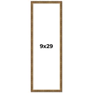 9x29 Frame Gold Solid Wood Picture Frame - Complete Modern Photo Frame ...