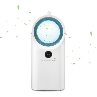 Zenova 31" Portable Bladeless Fan Air Cooler with Digital Display and ...