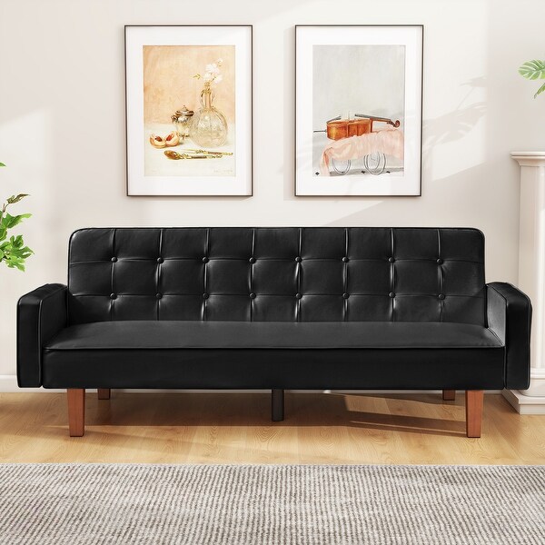 Leather futon for sale store