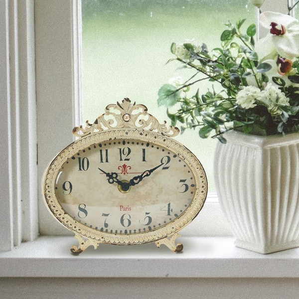 green mantel clock