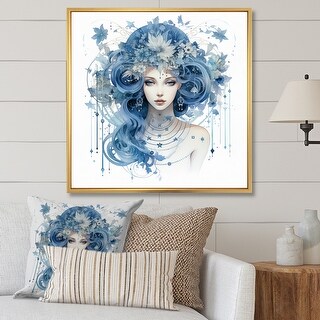 Designart "Virgo Zodiac Sign" Astrology Framed Canvas Prints - Bed Bath ...