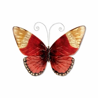 Butterfly Wall Decor Red - Bed Bath & Beyond - 8434214