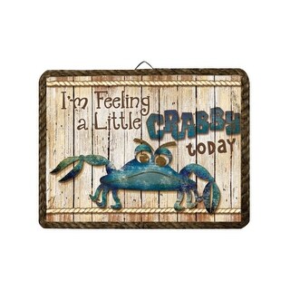I'm Feeling Crabby Hand Made Wood Sign 7" x 11" - Bed Bath & Beyond ...