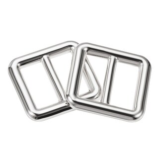 16mm Metal Slide Strap Adjustable Buckle Fastener Silver Tone 10pcs ...