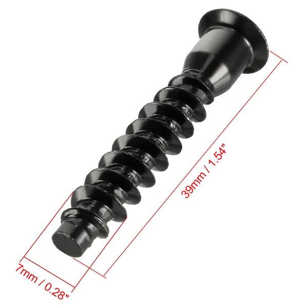 Furniture Confirmat Screw 7x39mm Hex Socket Wood Screws Powder Coated ...