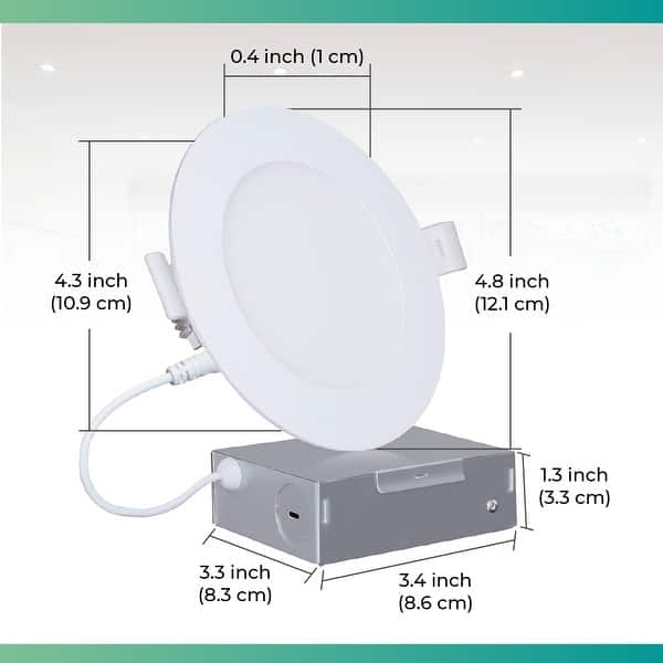 Infibrite 4 Inch Wifi Smart Ultra-Slim LED Ceiling Mount Recessed Light ...
