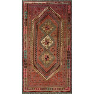 Fine Vintage Distressed Jany Rust/Purple Rug - 5'0" x 9'5" - Bed Bath ...