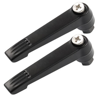 M6 6mm Female Thread Spring Loaded Adjustable Handles x 2 - Black - Bed ...