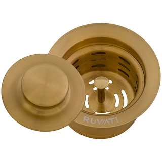 Ruvati Garbage Disposal Flange with Basket Strainer and Stopper ...
