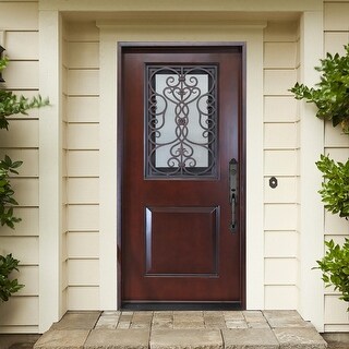 KaMic 36" x 80" Resilient PU Composite Exterior Front Door Right ...